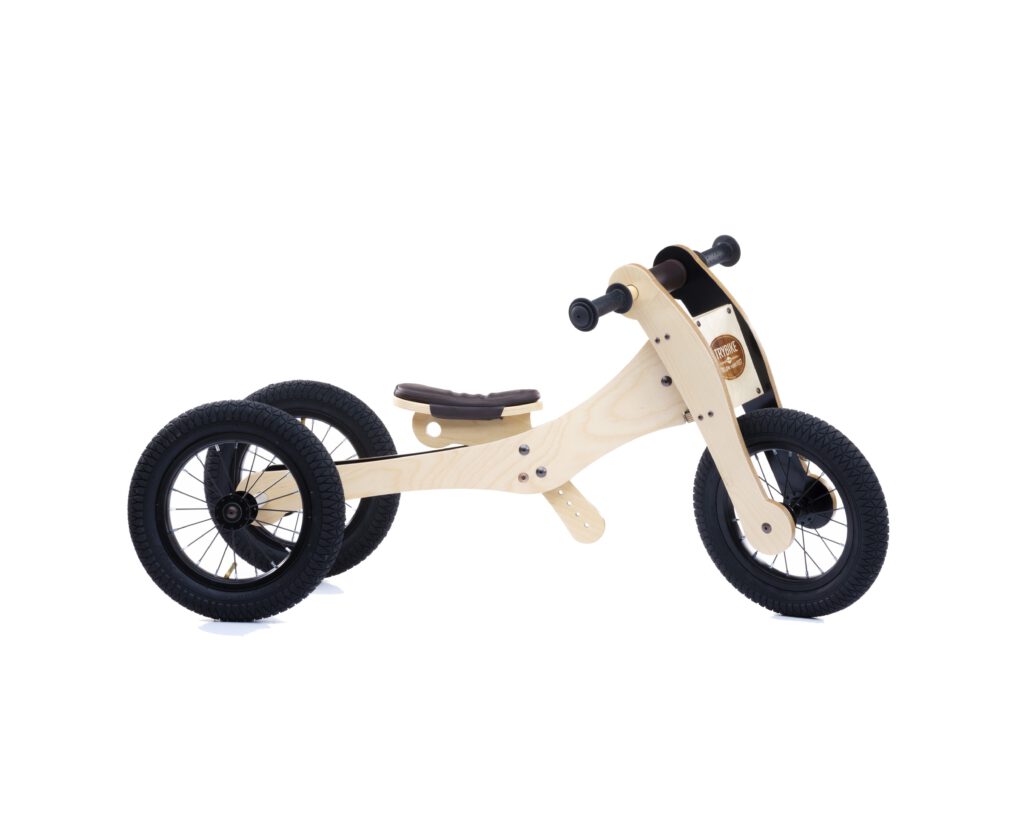 Trybike 4-in-1 Loopfiets - Bruin - Hawi Speelgoed